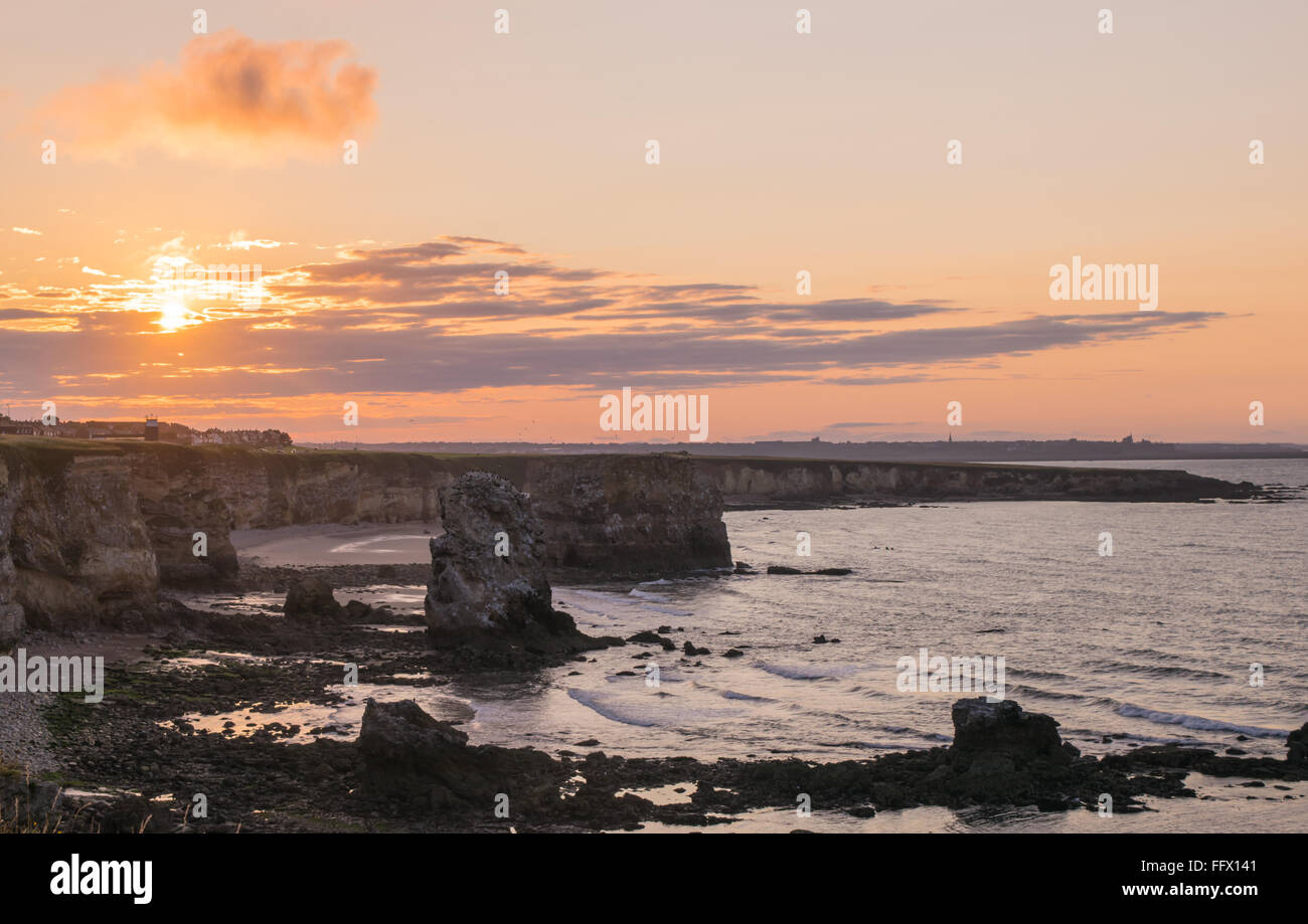 marsden bAY AT SUNSET Stock Photo - Alamy