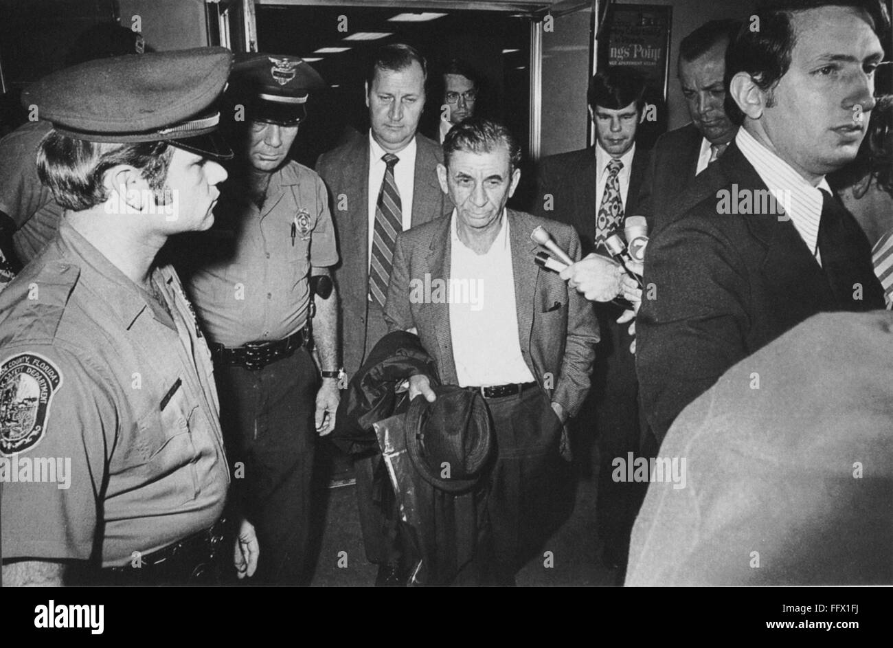 MEYER LANSKY (1902-1983). /nAmerican gangster. Lansky is brought into ...