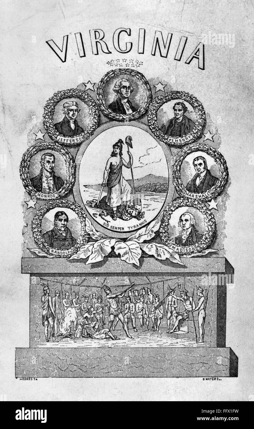 VIRGINIA: MOTTO. /n'Sic semper tyrrannis' (thus always to tyrants), the ...