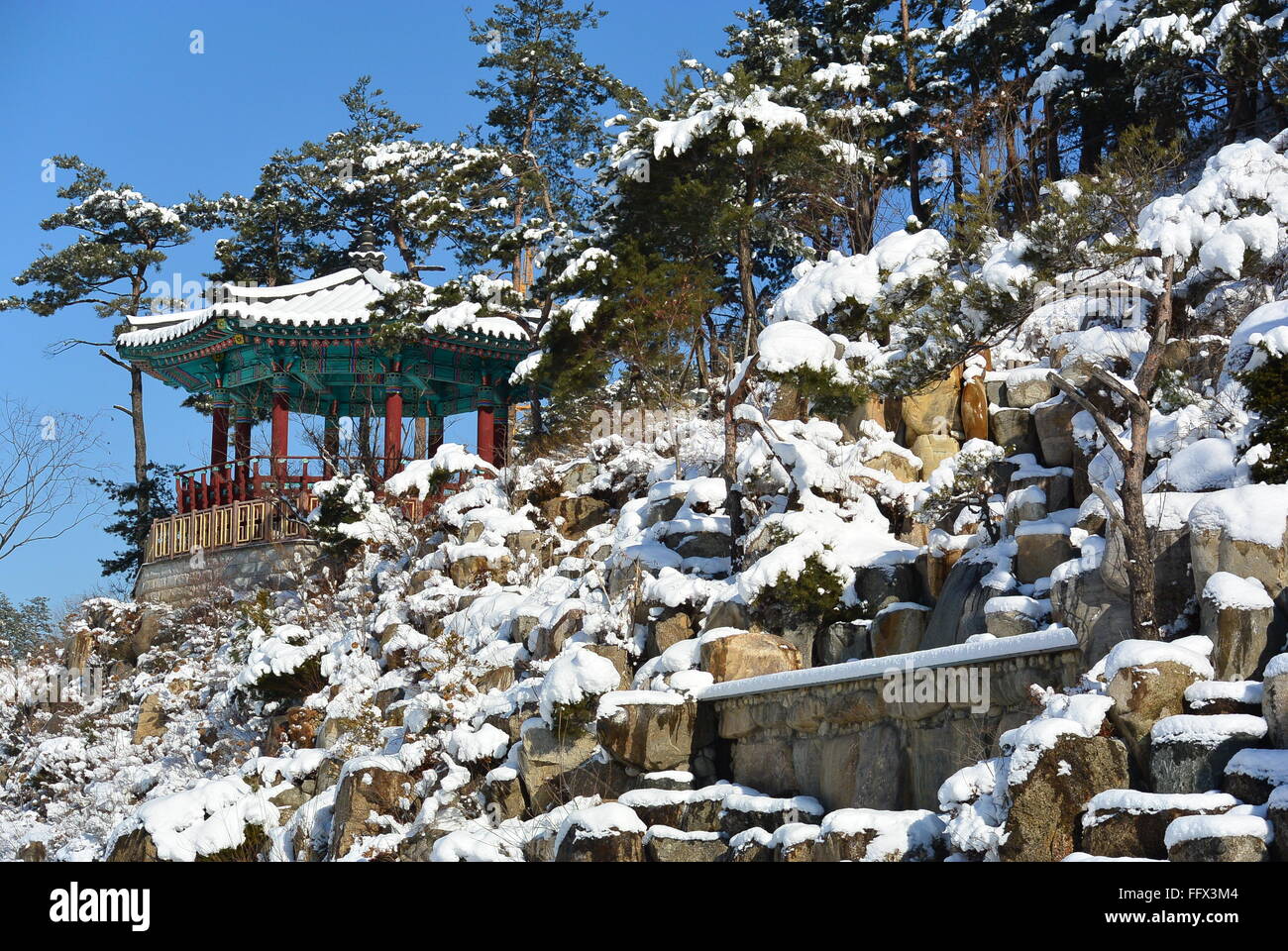 Korea in winter Stock Photo - Alamy