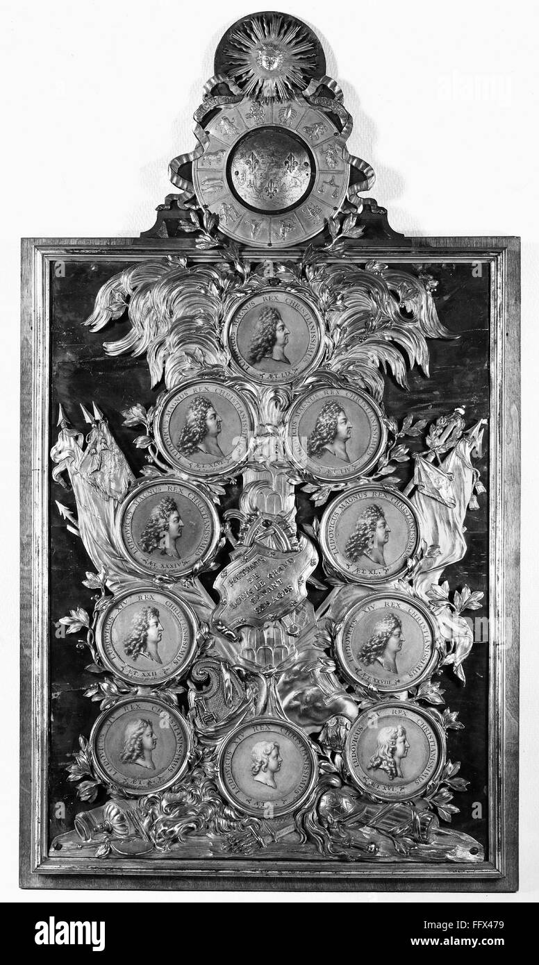 LOUIS XIV (1638-1715)./nKing of France, 1643-1715. Miniature portraits ...