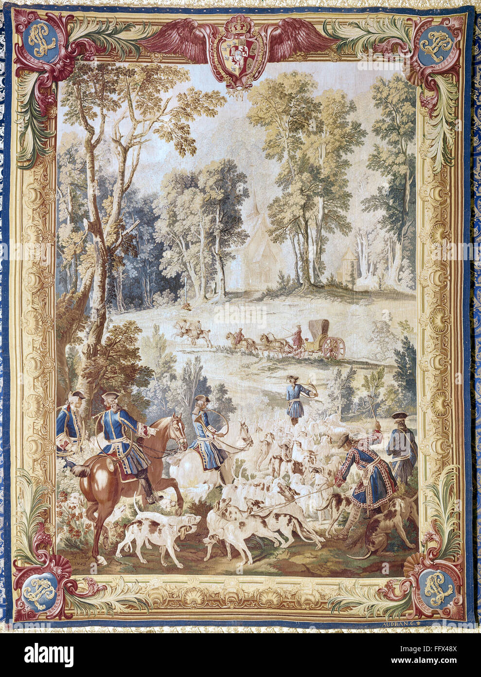 LOUIS XV (1710-1774). /nKing of France, 1715-1774. The Hunt of Louis XV ...