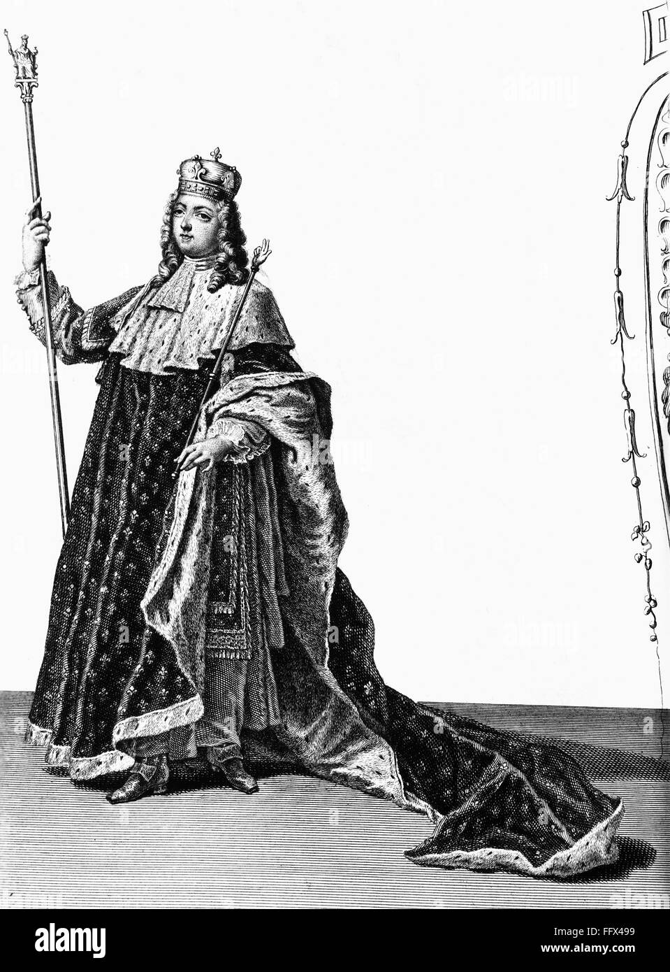 LOUIS XV (1710-1774). /nKing of France, 1715-1774. Louis XV in full ...