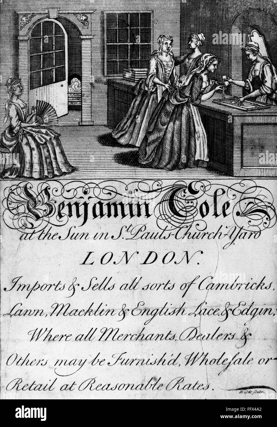 London store 1700s hi-res stock photography and images - Alamy