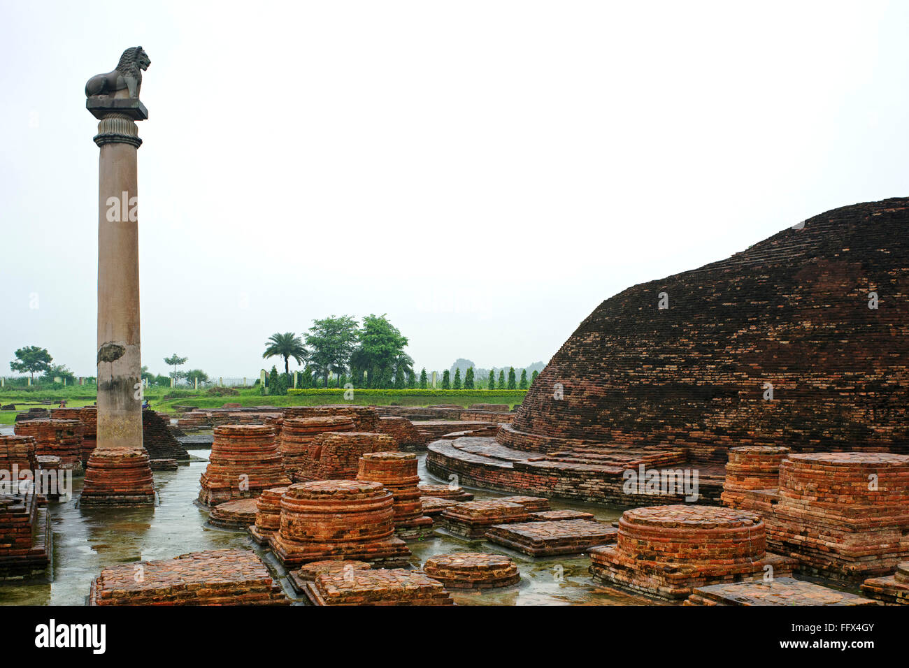 Ashoka pillar , Kolhua , Vaishali , Bihar , India Stock Photo - Alamy Ashoka pillar , Kolhua , Vaishali , Bihar , India Stock Photo - Alamy