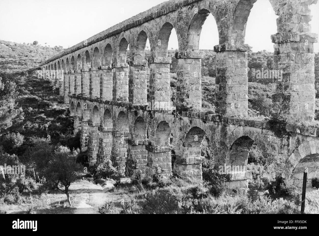 AQUEDUCT OF SEGOVIA. /nThe ancient Roman aqueduct bridge in Segovia ...
