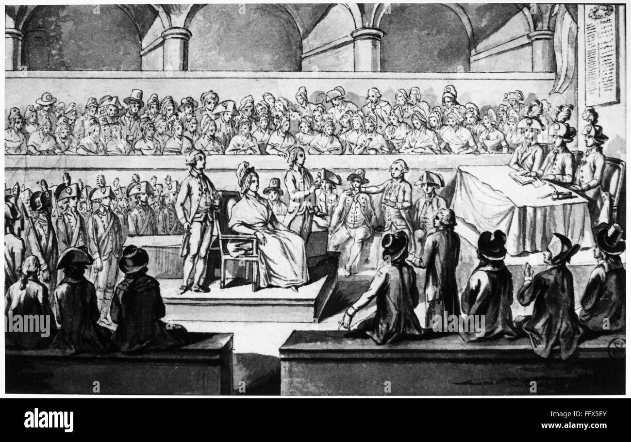 MARIE ANTOINETTE (1755-1793). /nQueen of France, 1774-1792. The deposed ...