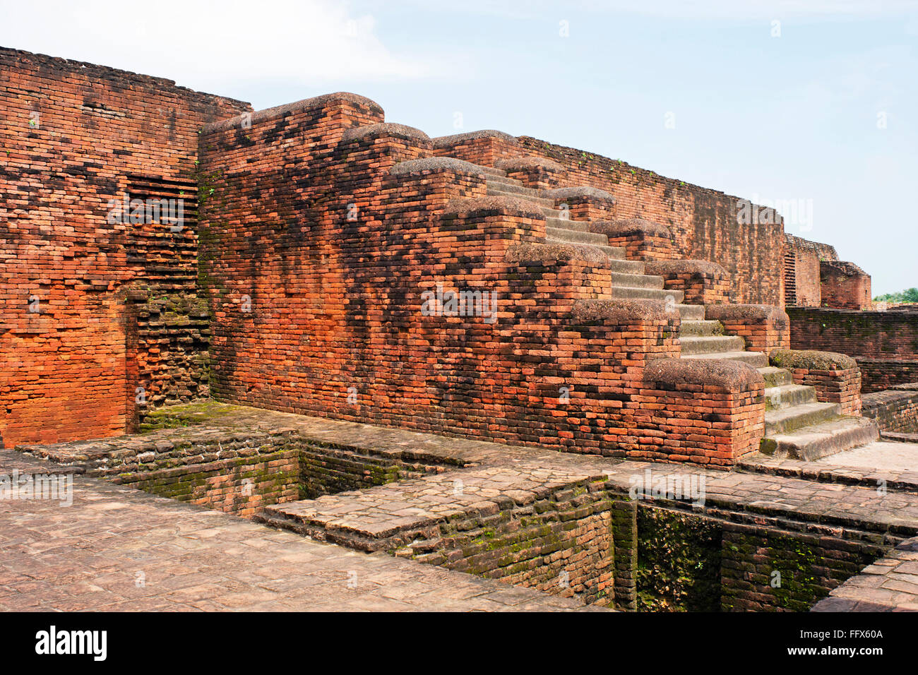 Remains ancient nalanda university bihar hi-res stock photography and ...