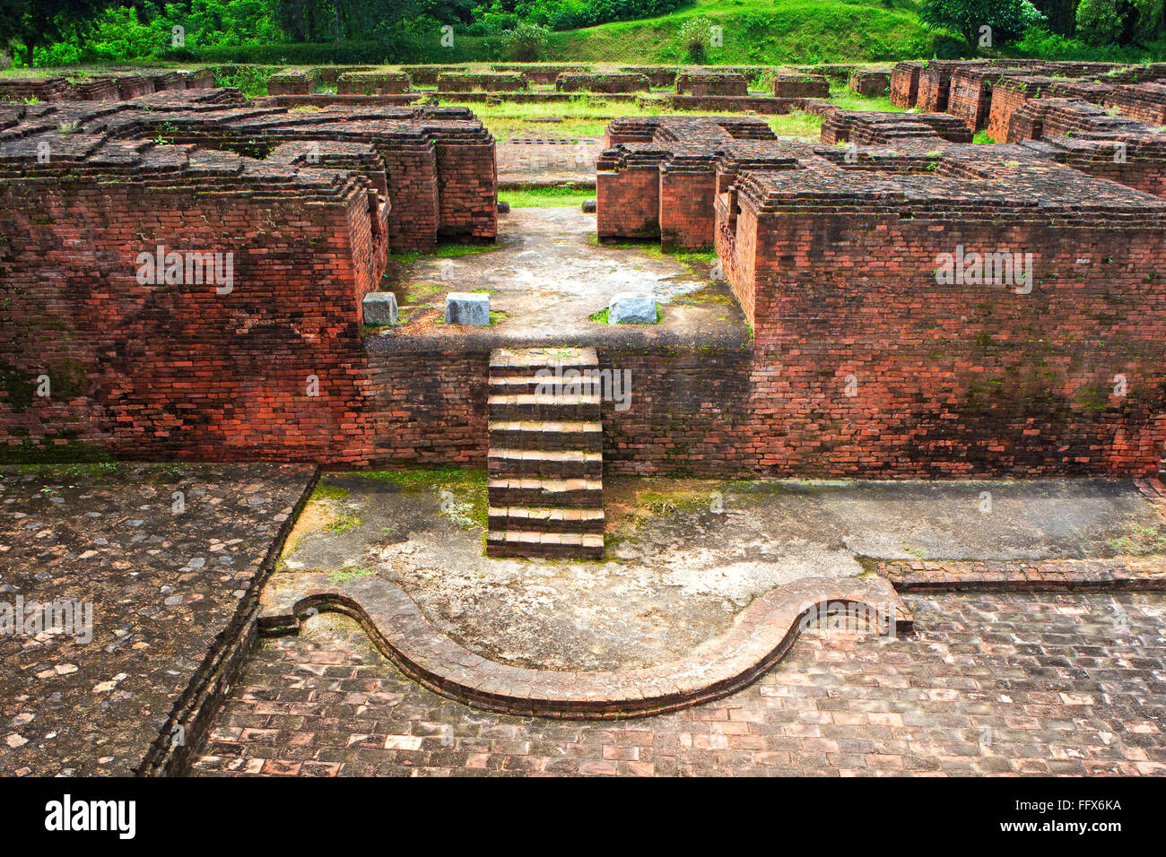 Remains of ancient Nalanda university , Bihar , India Stock Photo - Alamy