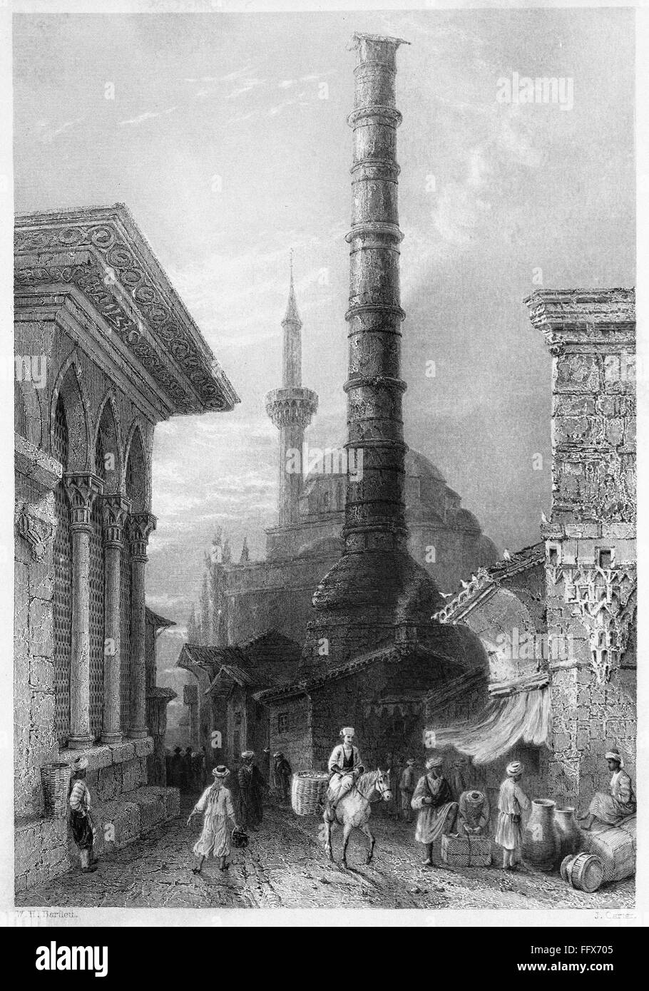 ISTANBUL: PORPHYRY COLUMN. /nThe Porphyry Column of Constantine ...