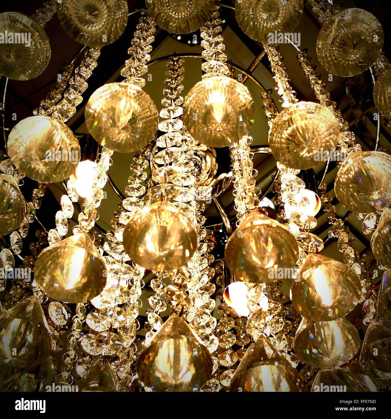 Crystal chandelier hanging hi-res stock photography and images - Alamy