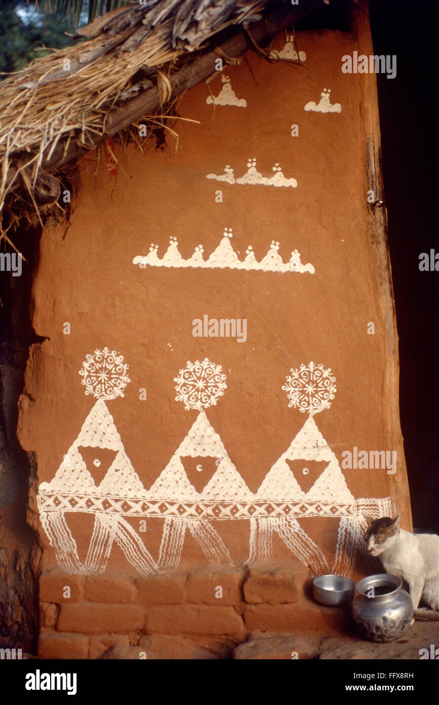 Wall painting puri at Orissa , India Stock Photo - Alamy