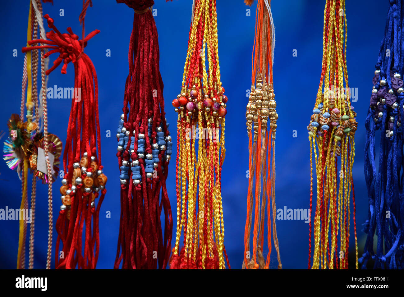 Colorful rakhis hi-res stock photography and images - Alamy