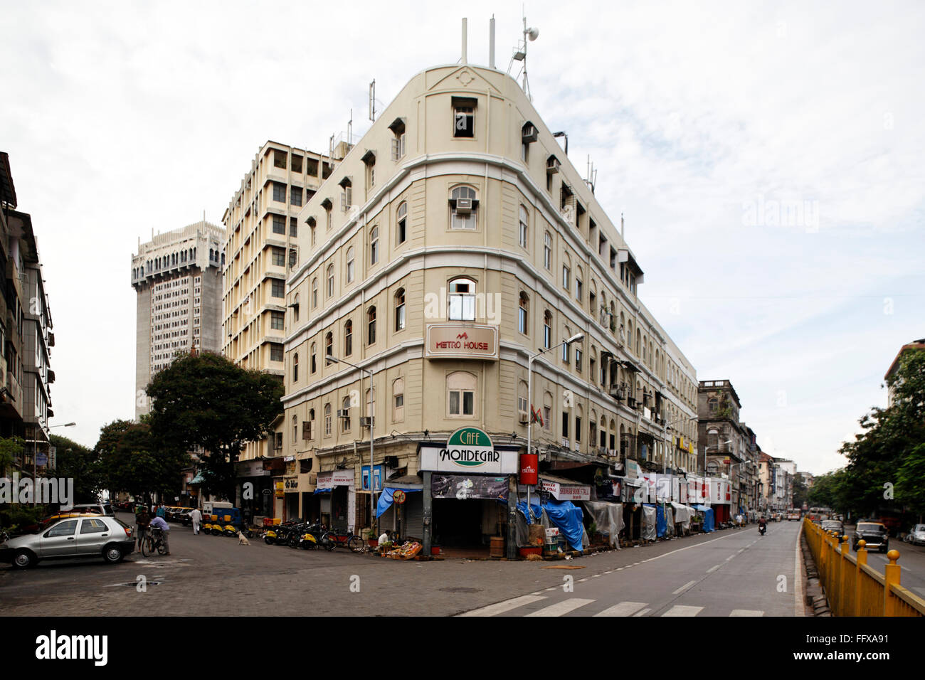 Metro buildings with two roads at Bombay Mumbai , Maharashtra , India ...