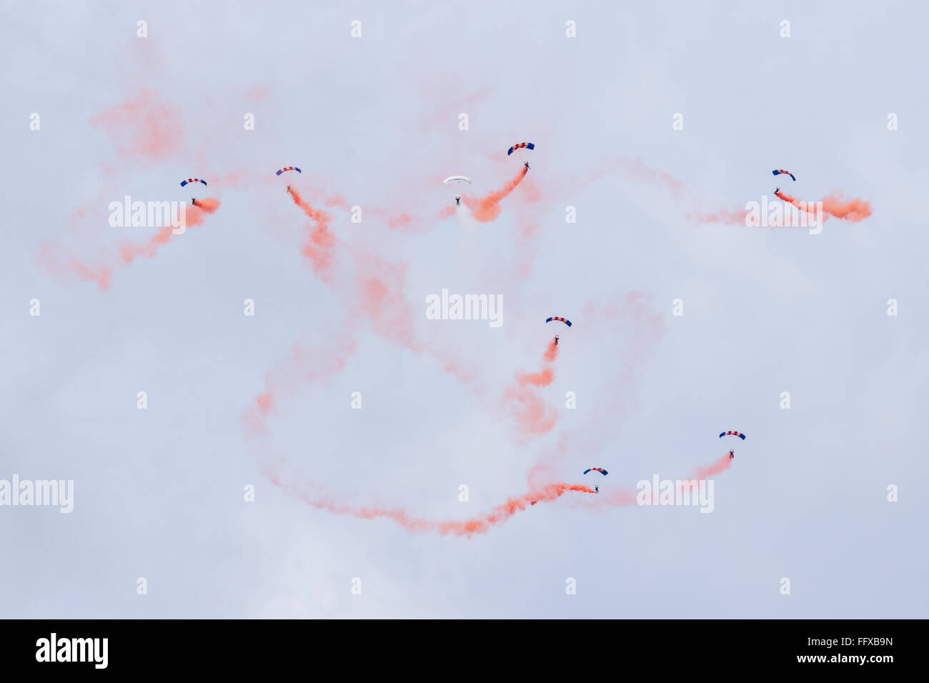 RAF Falcons Display Team Stock Photo - Alamy