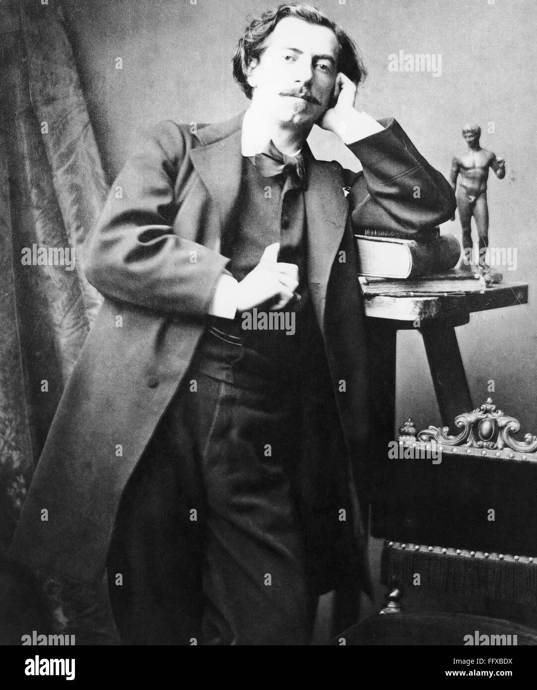 FREDERIC-AUGUSTE BARTHOLDI /n(1834-1904). French sculptor. Photograph ...