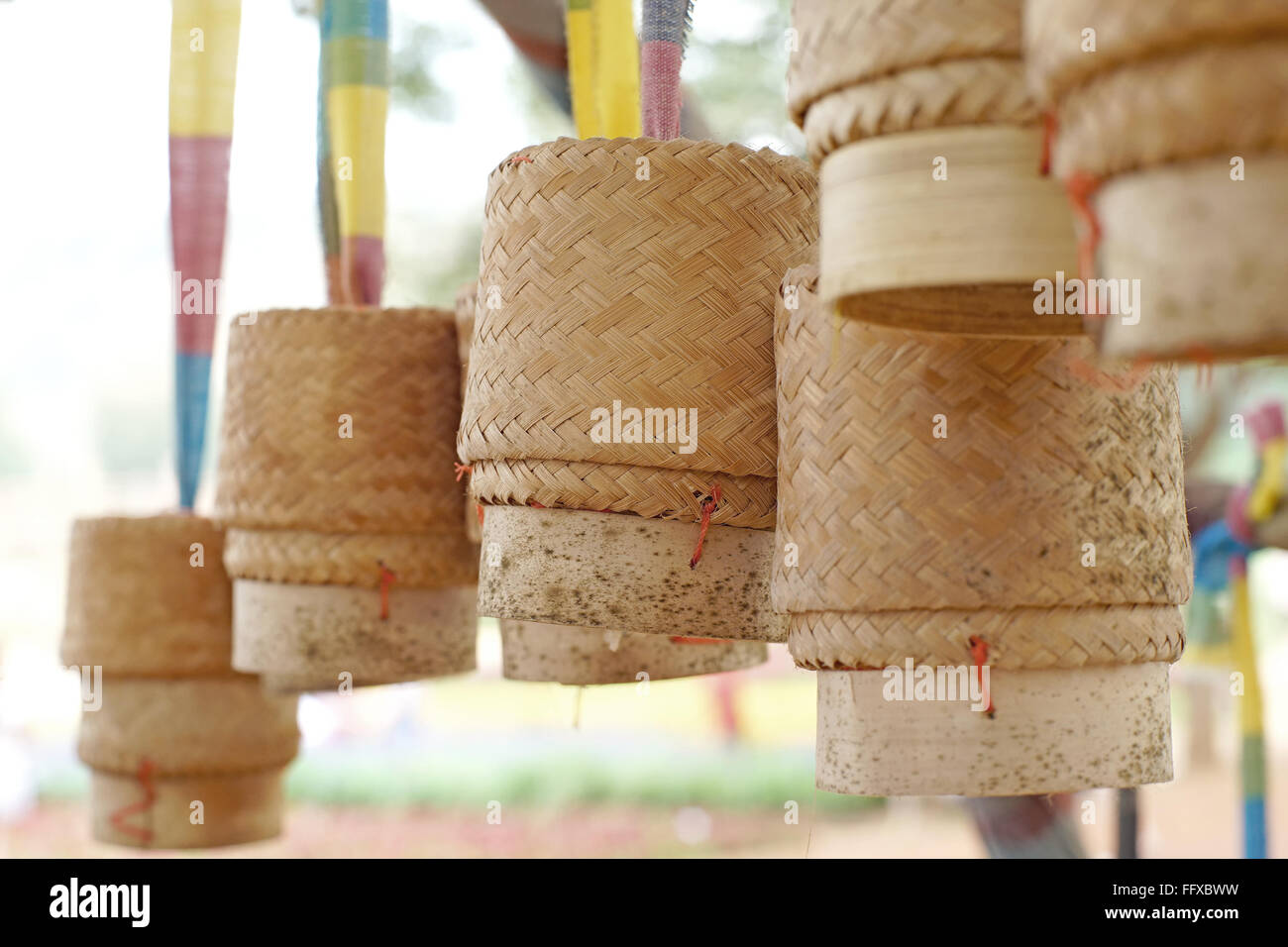 Thailand rice bamboo hi-res stock photography and images - Alamy