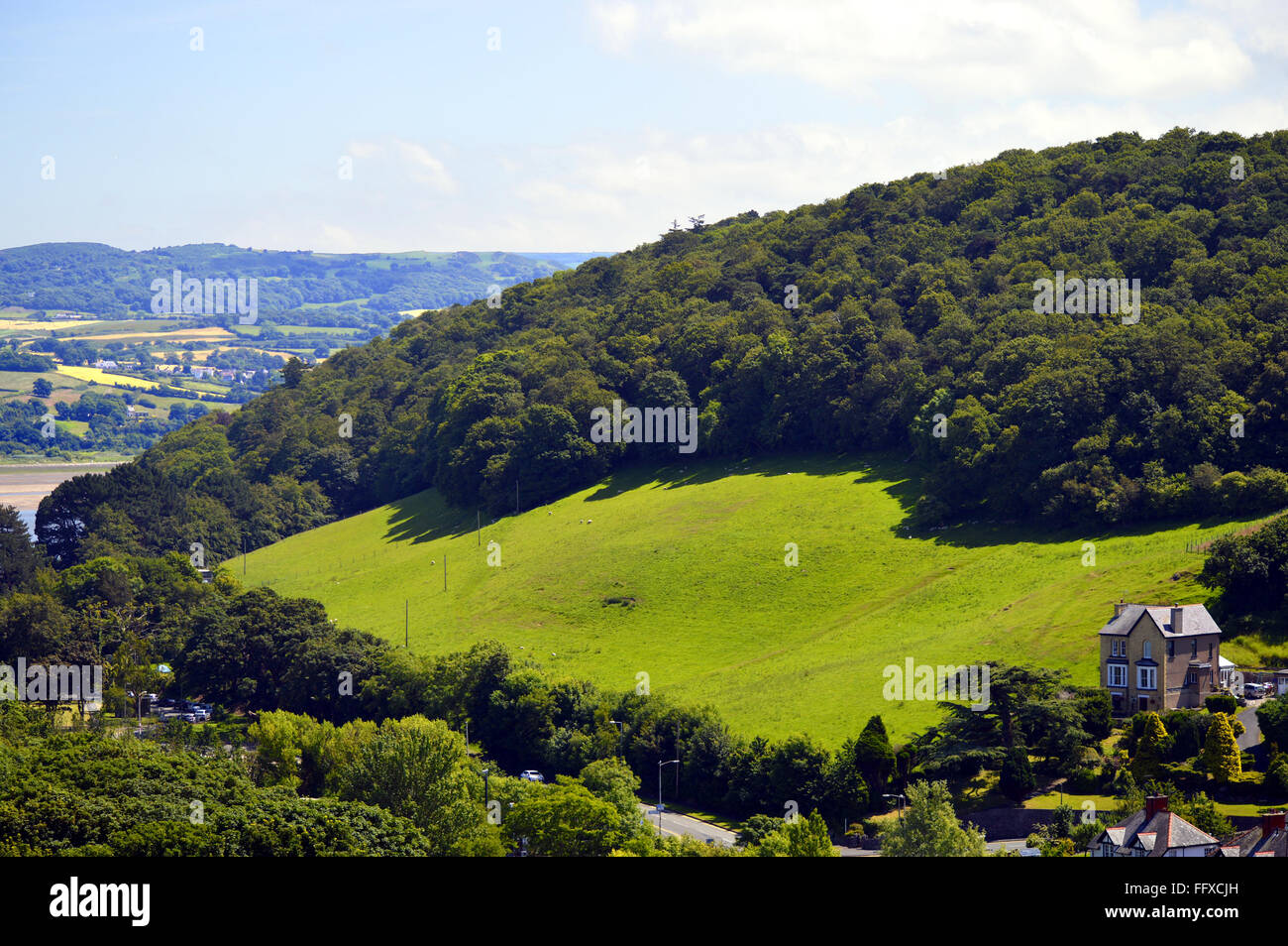 Welsh countryside on the outskirts of Conwy Stock Photo - Alamy