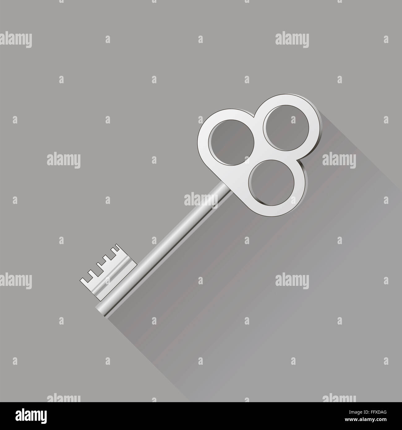 Retro silver key hi-res stock photography and images - Alamy