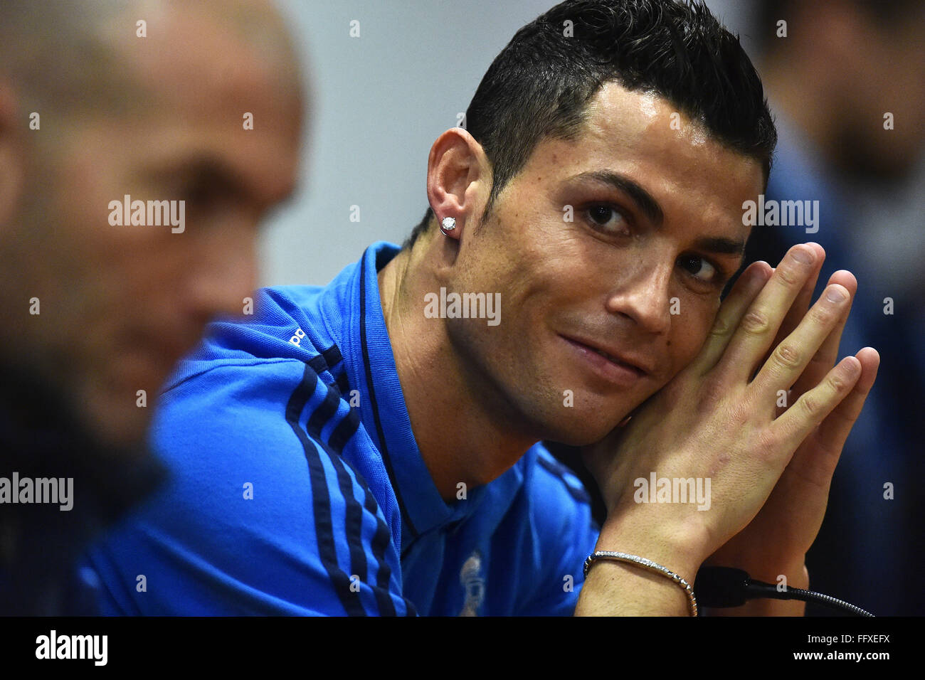 Ronaldo at the press conference hi-res stock photography and images - Alamy