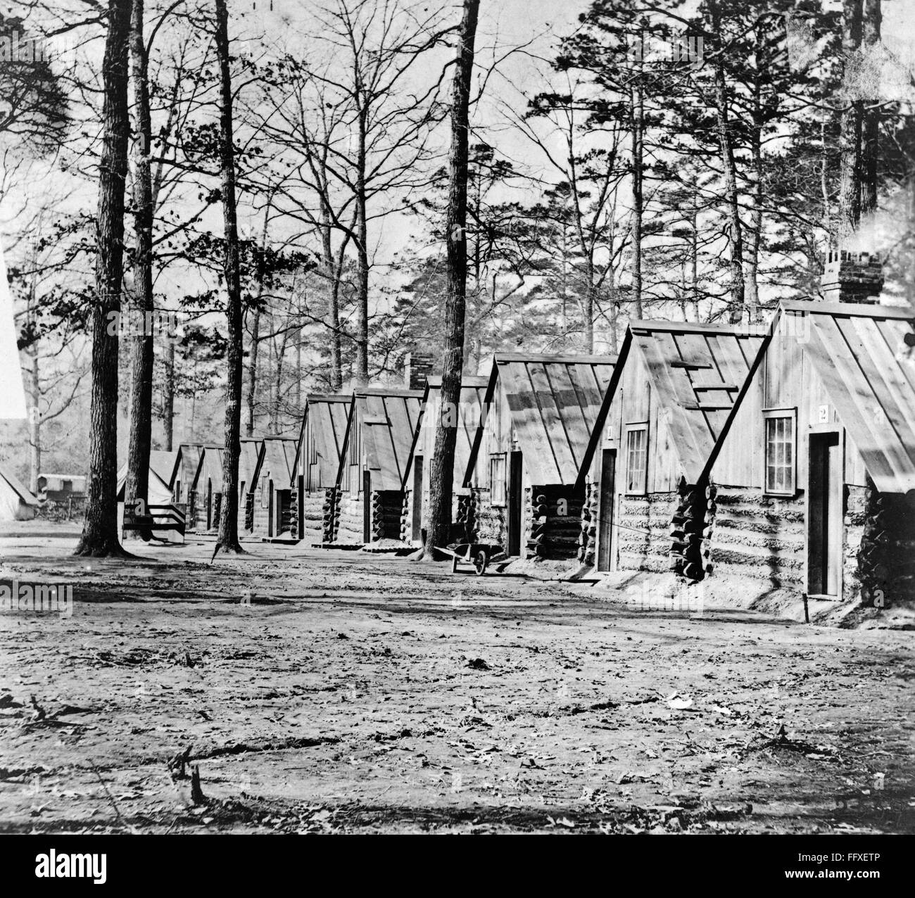 CIVIL WAR: UNION CAMP. /nHeadquarters of Union General Benjamin ...