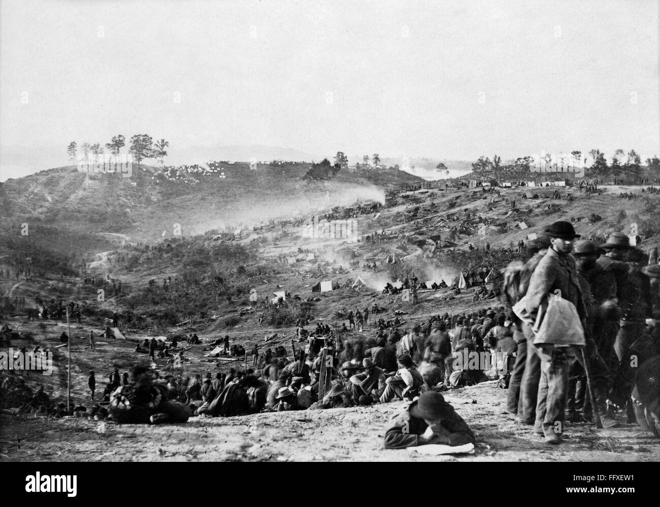 CIVIL WAR: PRISONERS, 1864. /nConfederate prisoners at a Union Army ...