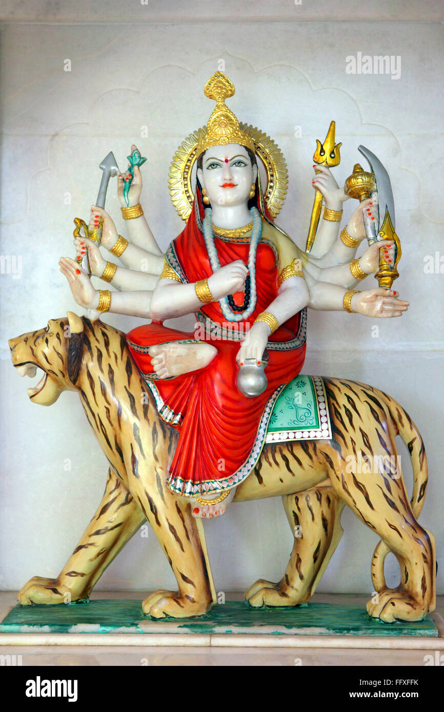 Maa Durga third aspect Maa chandra ghanta Stock Photo - Alamy