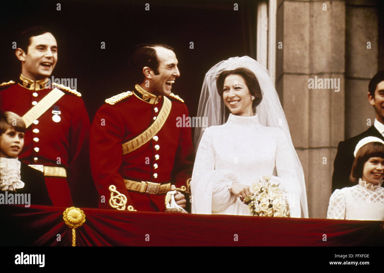 ROYAL WEDDING, 1973. /nPrincess Anne, daughter of Queen Elizabeth II of ...