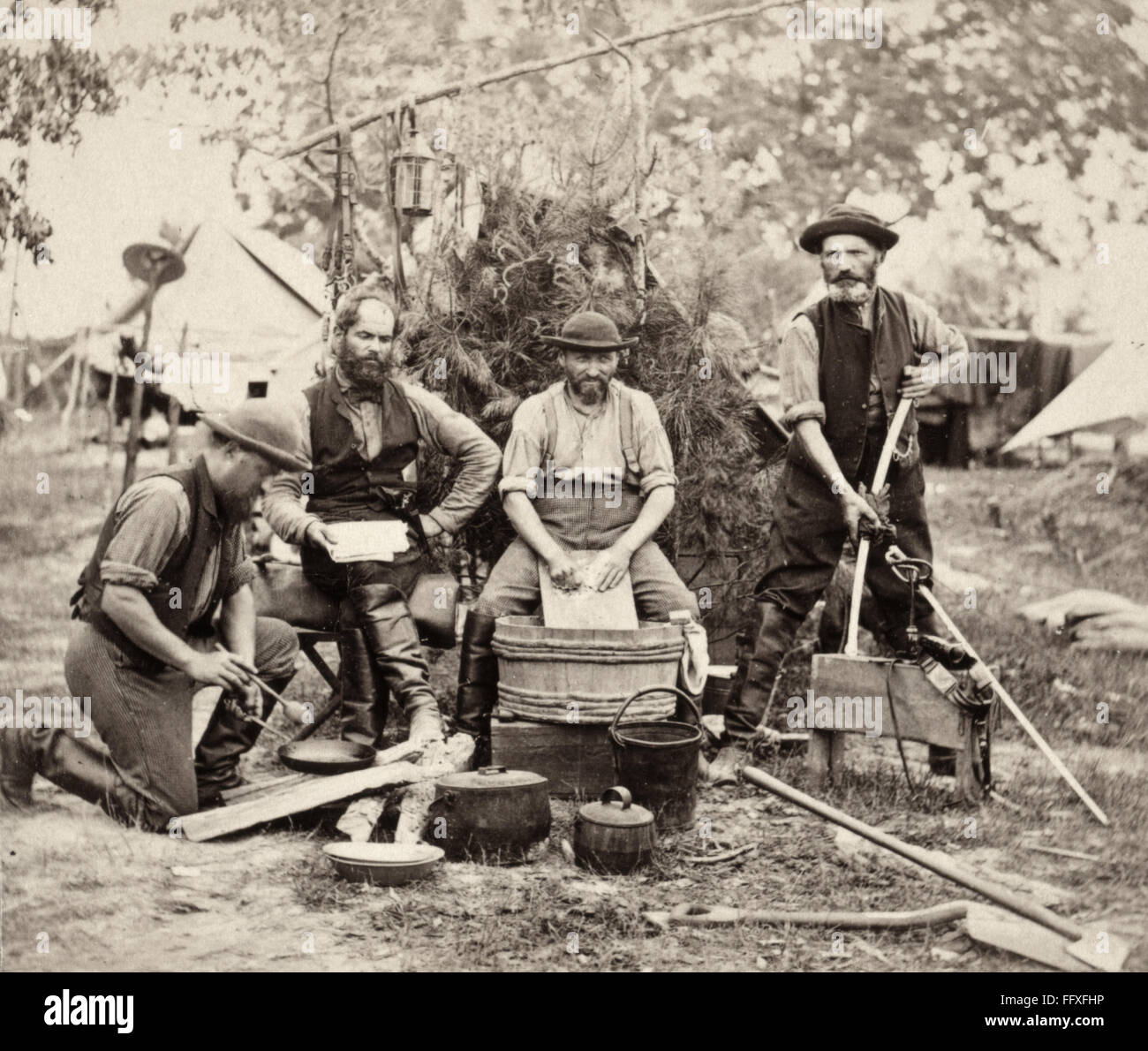 CIVIL WAR: SERVANTS, 1862. /nServants of Prince Franτois of Joinville ...