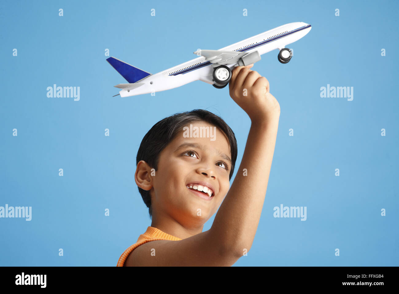 Boy trying to fly hi-res stock photography and images - Alamy