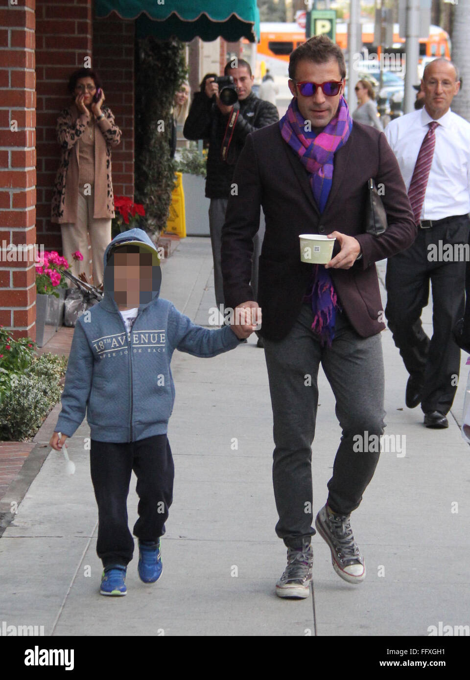 Italian footballer Alessandro Del Piero out and about in Beverly Hills ...