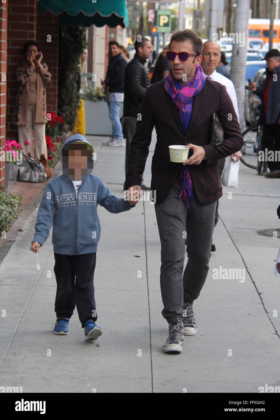 Italian footballer Alessandro Del Piero out and about in Beverly Hills ...