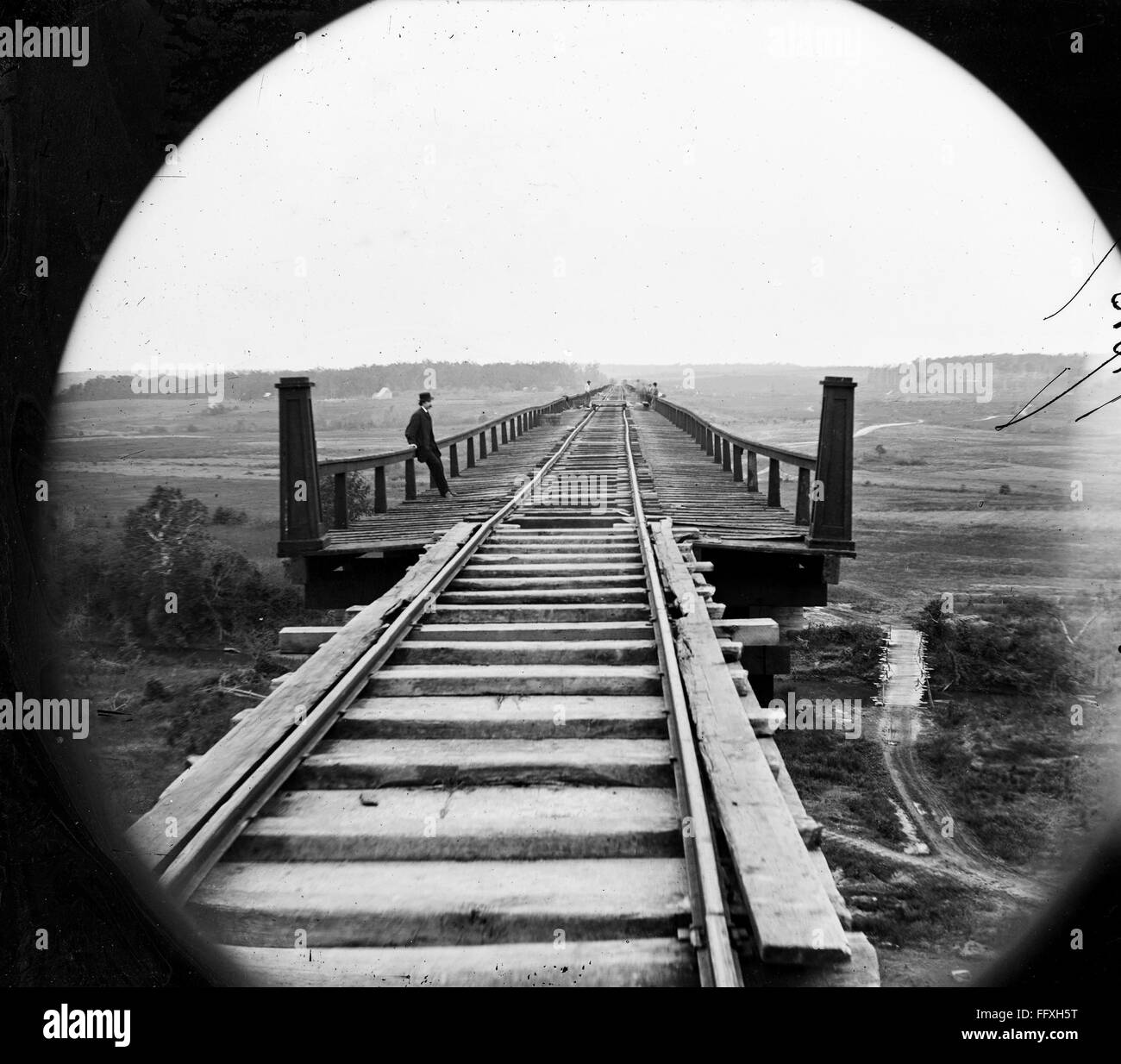 VIRGINIA: HIGH BRIDGE. /nHigh Bridge of the South Side Railroad across ...