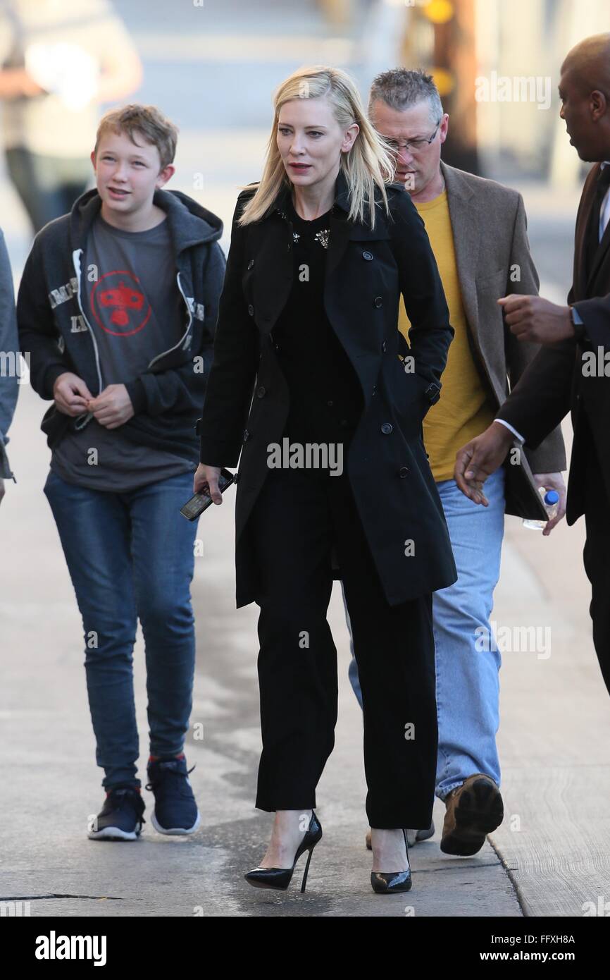 Cate Blanchett Seen Arriving With Her Family At The Abc Studios For