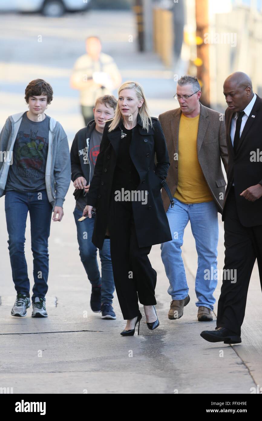 Cate Blanchett Seen Arriving With Her Family At The Abc Studios For