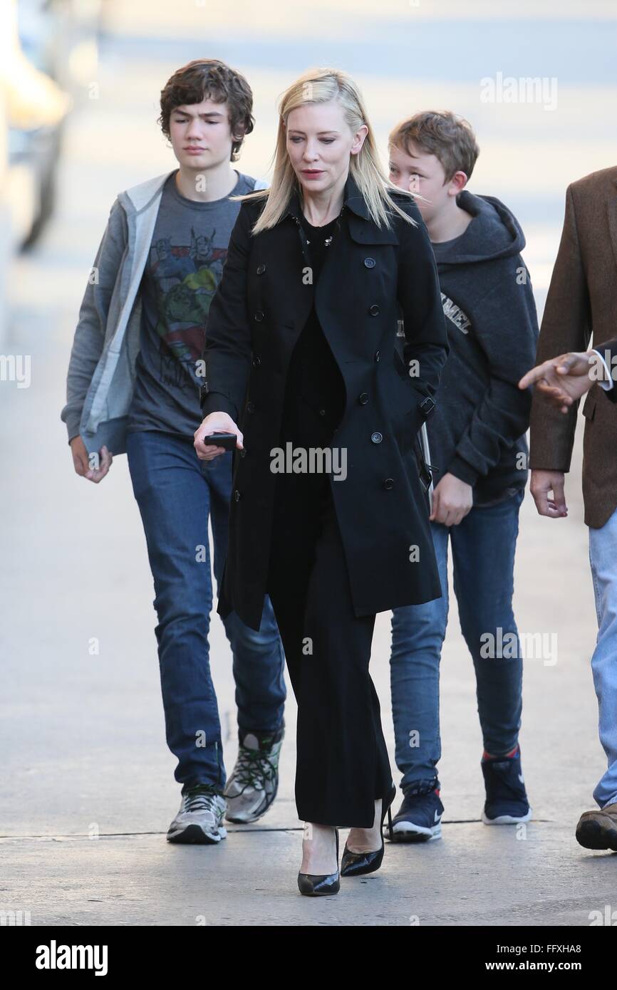 Cate Blanchett Seen Arriving With Her Family At The Abc Studios For