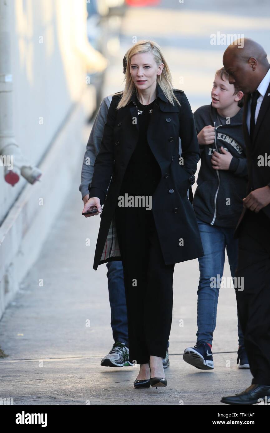 Cate Blanchett Seen Arriving With Her Family At The Abc Studios For