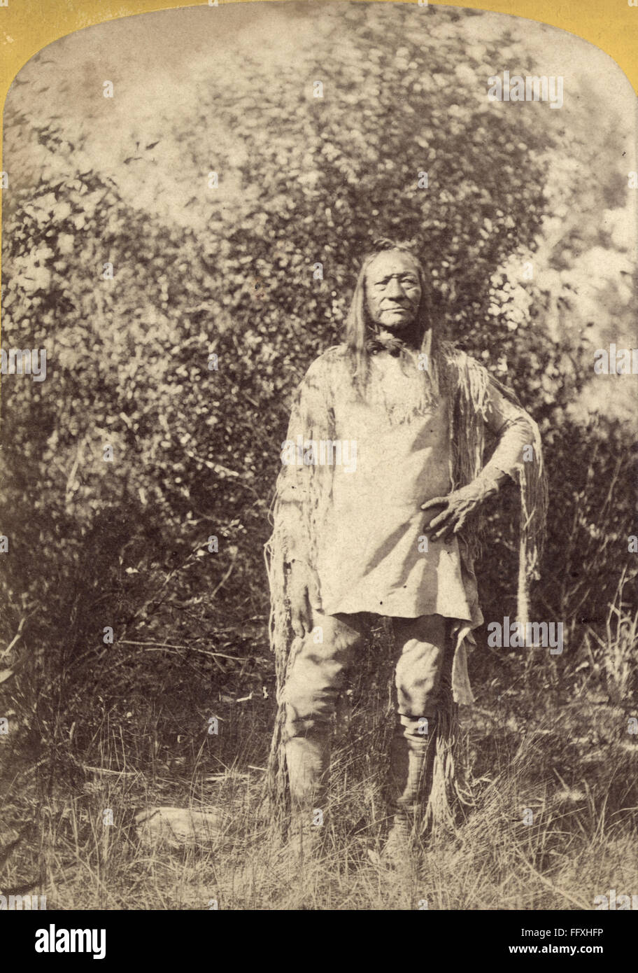 UTE CHIEF, c1874. /nAn-te-ro, a Ute chief, in Utah. Photograph by John ...