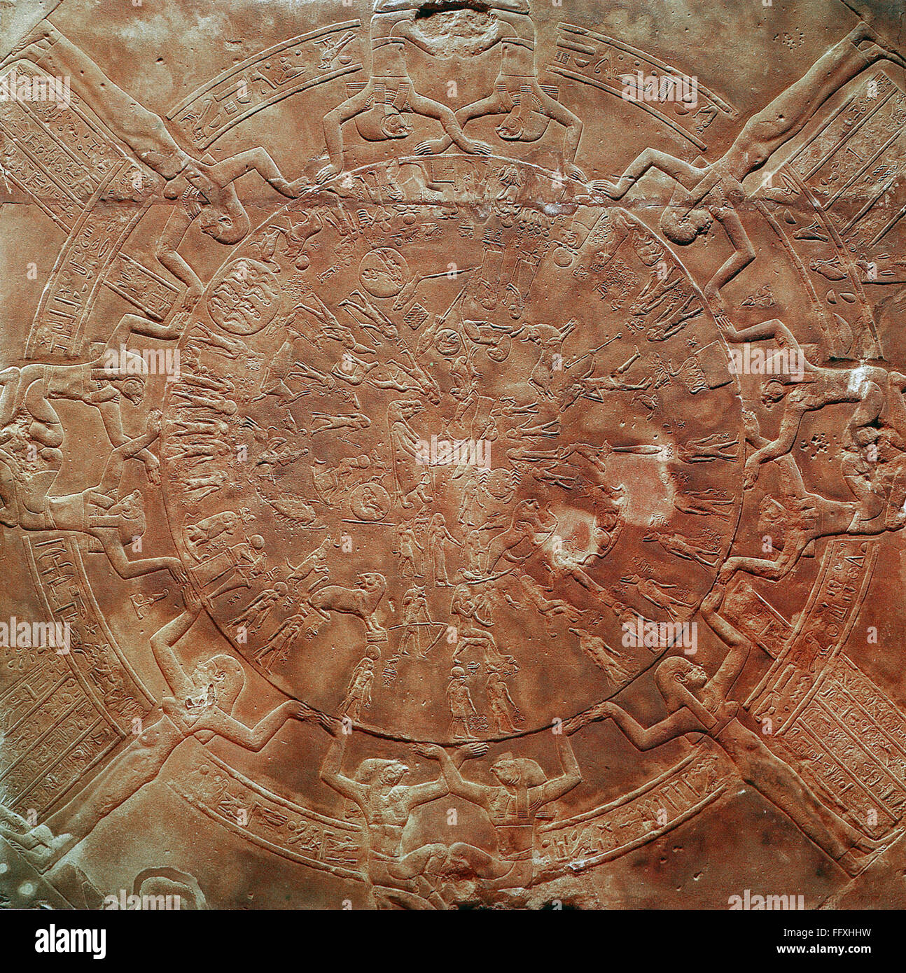 EGYPTIAN CELESTIAL SPHERE. /nCelestial sphere from the Temple of Osiris ...