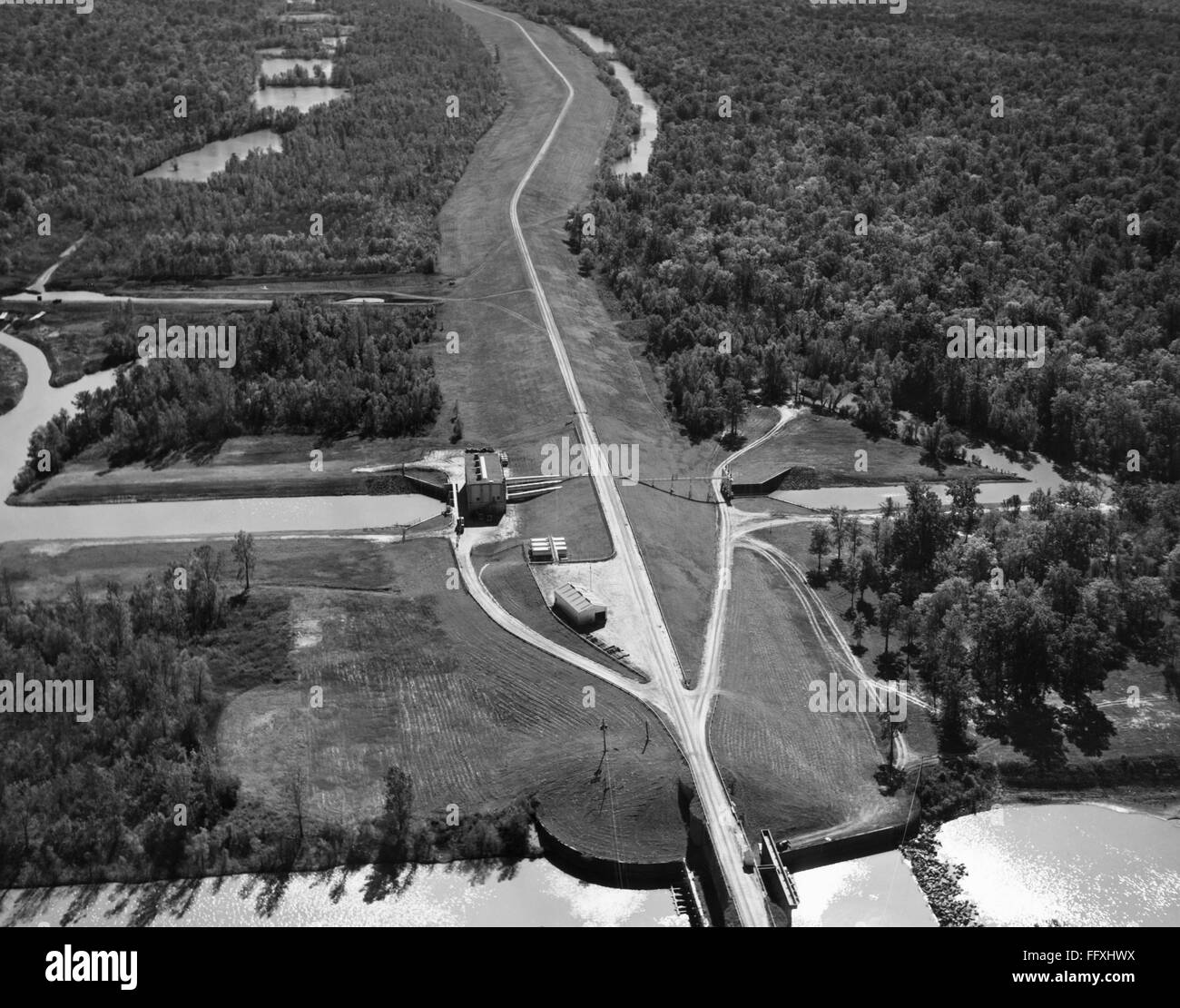 ARKANSAS: PUMPING STATION. /nAerial view of the Graham Burke Pumping ...