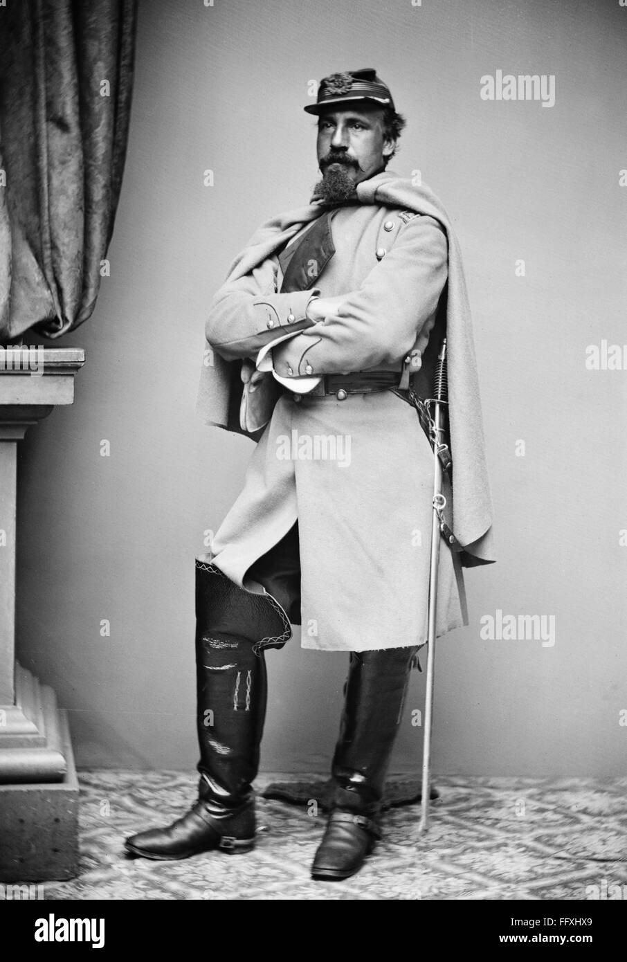 CIVIL WAR: UNION SOLDIER. /nMajor F. Jehl of the 55th New York Infantry ...