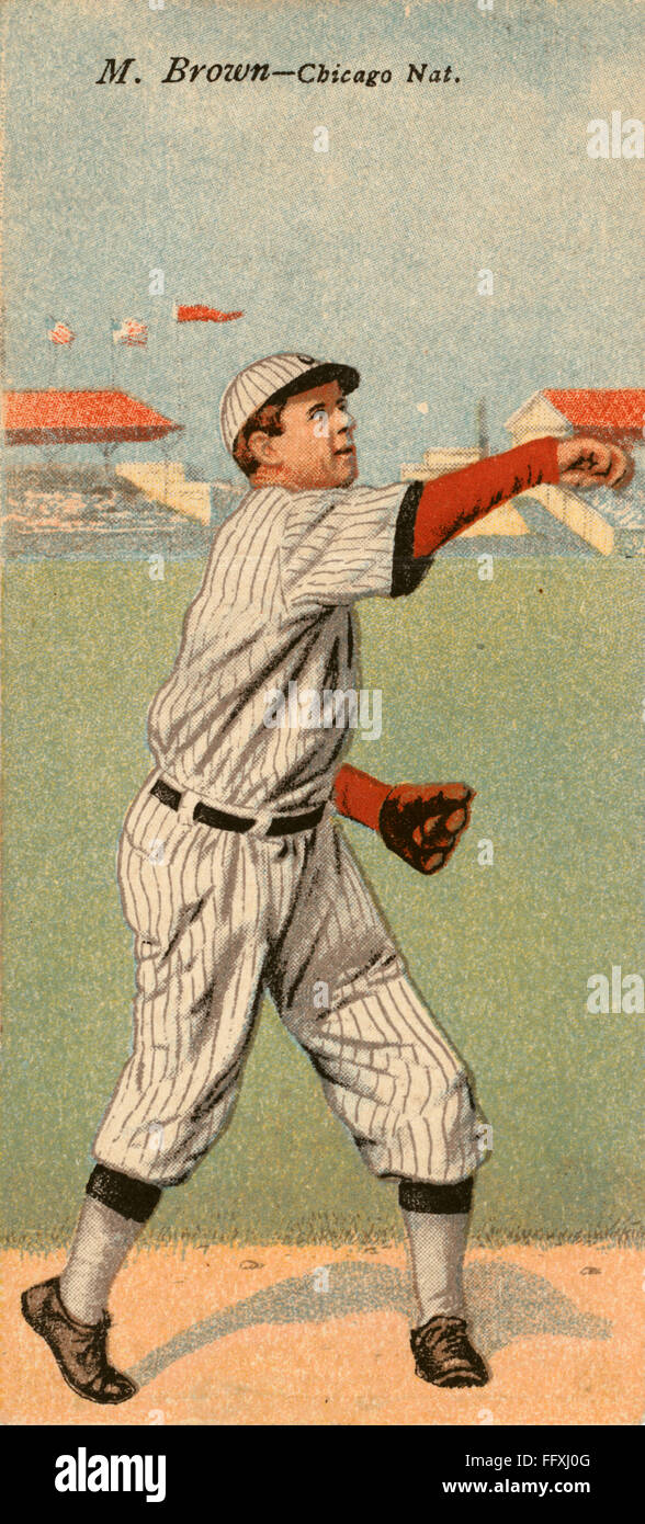 MORDECAI BROWN (1876-1948). /nKnown as 'Three Finger' Brown. American ...