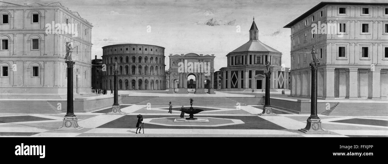 ROME: PERSPECTIVE. /nArchitectural perspective of Rome, featuring ...