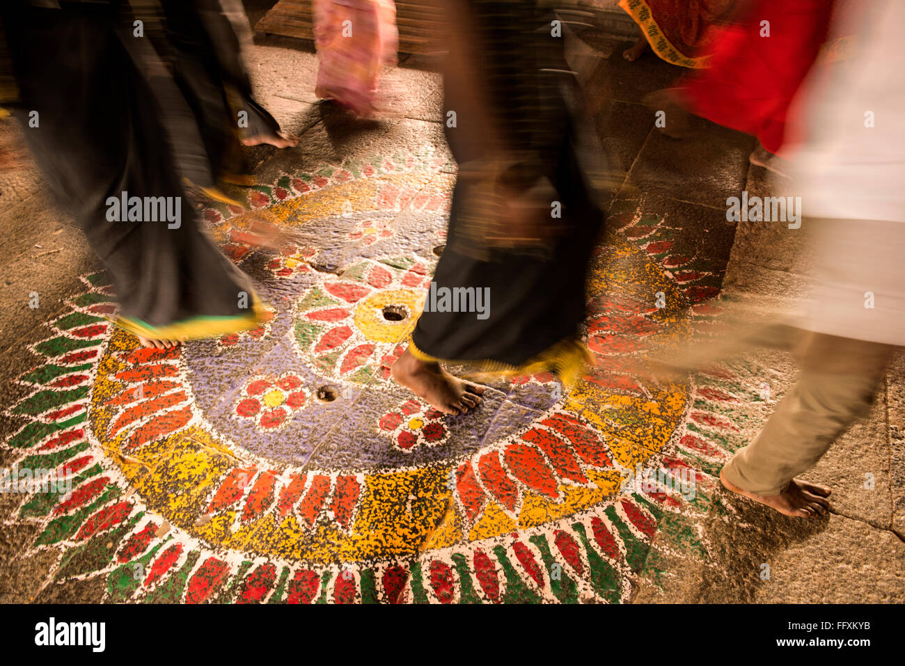 Walking feet temple design hi-res stock photography and images - Alamy