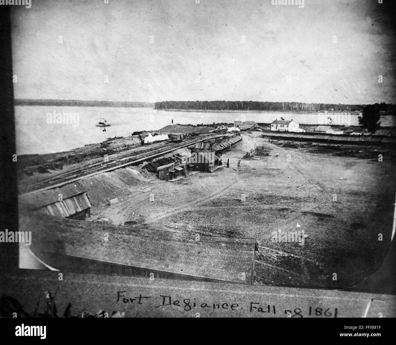 CIVIL WAR: FORT DEFIANCE. /nA view of Fort Defiance (or Camp Defiance ...