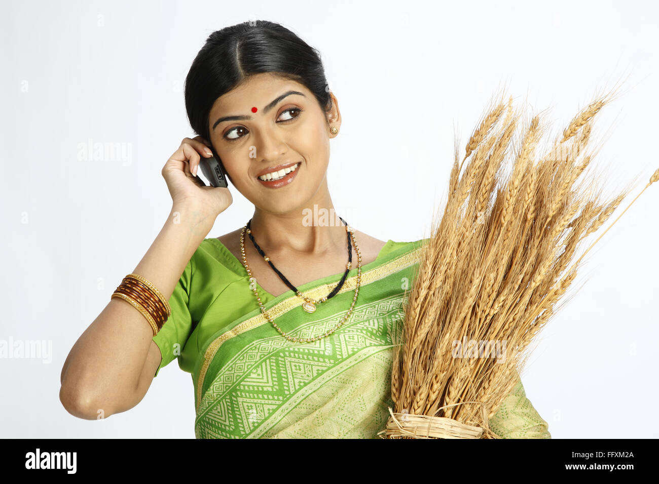 Rich woman on the phone at home hi-res stock photography and images - Alamy