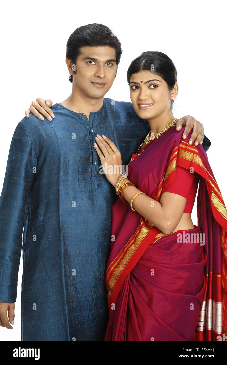 Rich rural farmer and his wife standing close to each other MR#743A ...