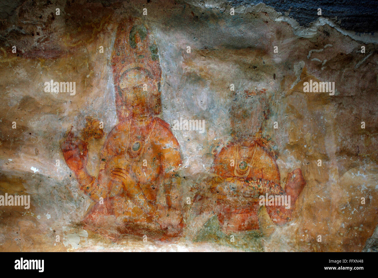 Frescoes apsaras , celestial nymph typically consort of gandharva ...