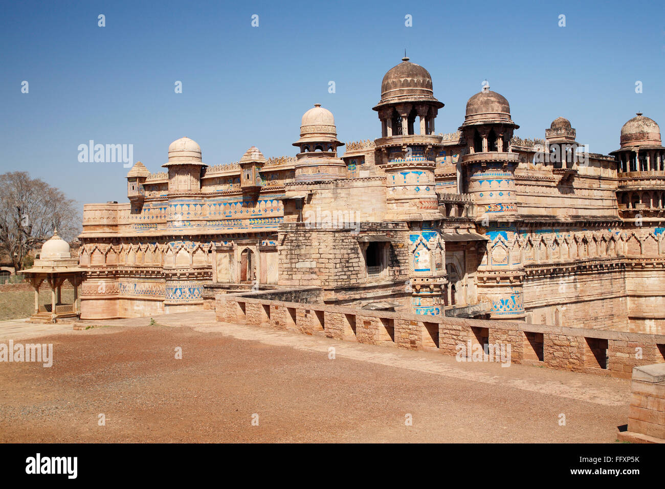 Architecture heritage Gwalior fort , Madhya Pradesh , India Stock Photo ...