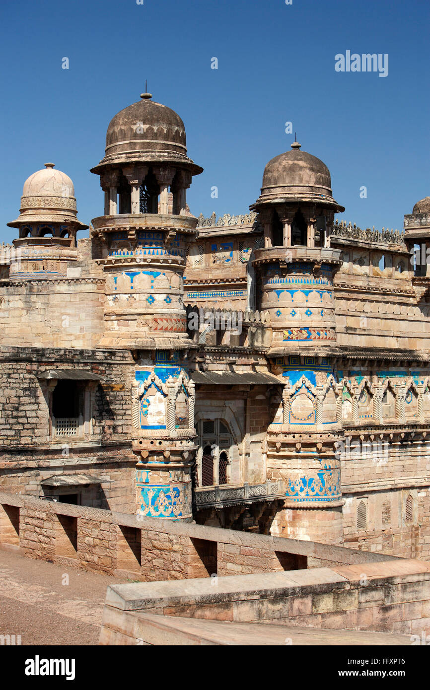 Architecture heritage Gwalior fort , Madhya Pradesh , India Stock Photo ...